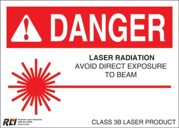 Laser Warning Signs at Rockwell Laser Industries