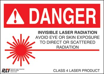 Laser Warning Signs at Rockwell Laser Industries